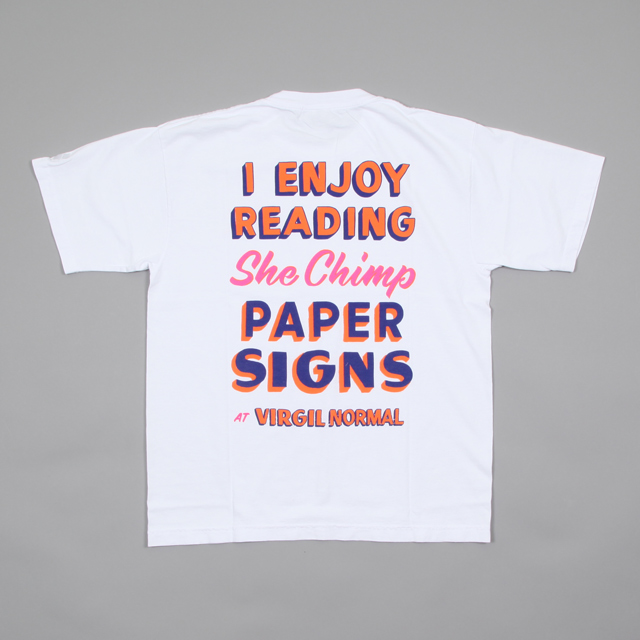 VIRGIL NORMAL SHE CHIMP SIGNS TEE